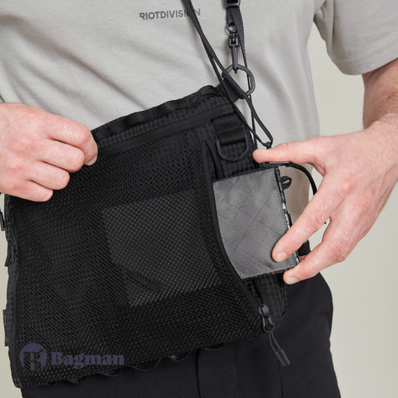 Сумка RIOTDIVISION - Mesh Pocket Sacoche Gen.1 Graphite RD-MPS_GEN.1 ...